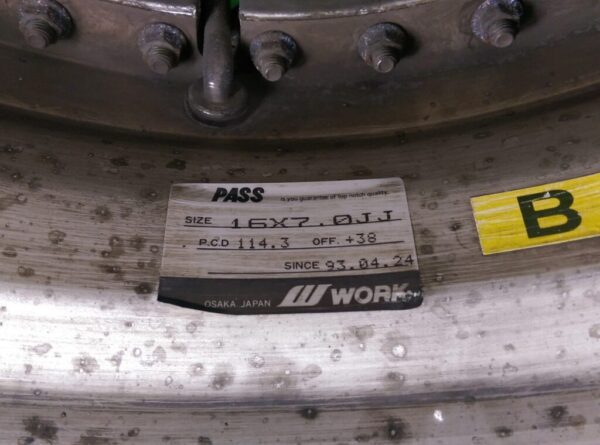 WORK EWING E-Wing RSB 3 Piece 16x7j +38 4×114.3 CB:73 x4 » JDM-PARTS NZ