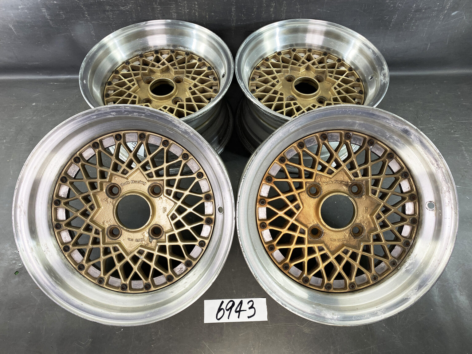 RAYS VOLK RACING MESH Step Lip 3 piece Non Welded 14×6.5j / 14×7.5j +7 ...