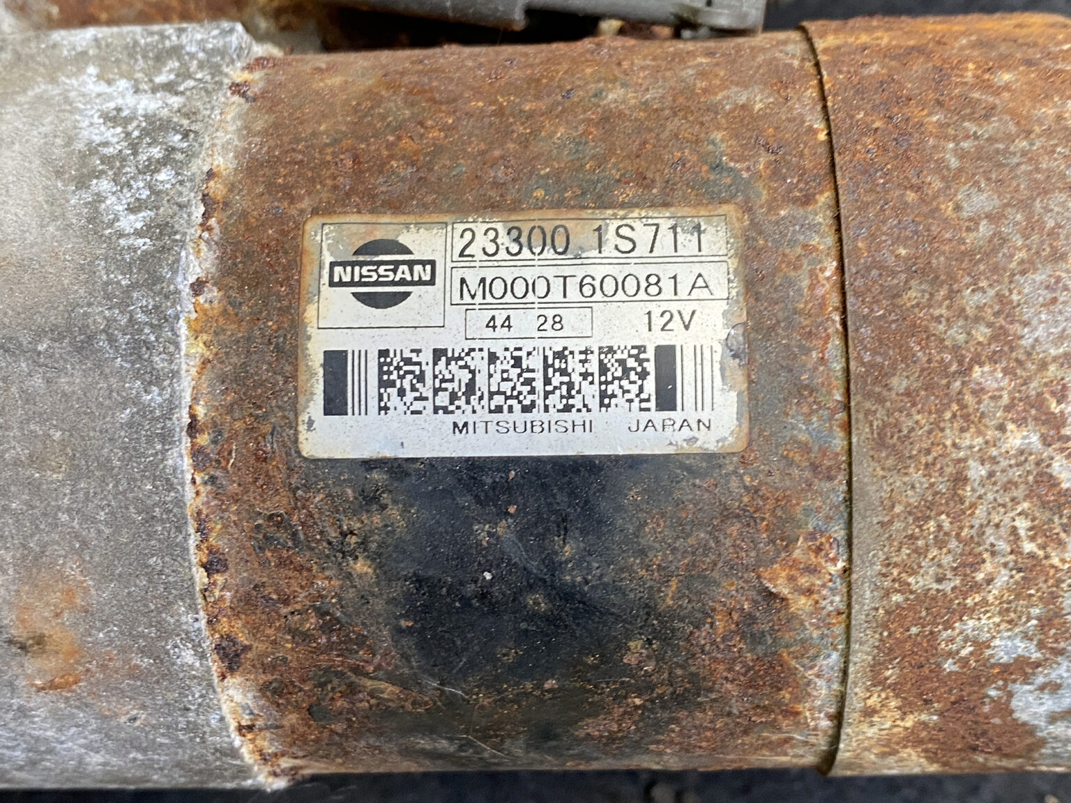 NISSAN Genuine Starter Motor ATLAS,CARAVAN KA24DE PETROL 23300-1S711 ...