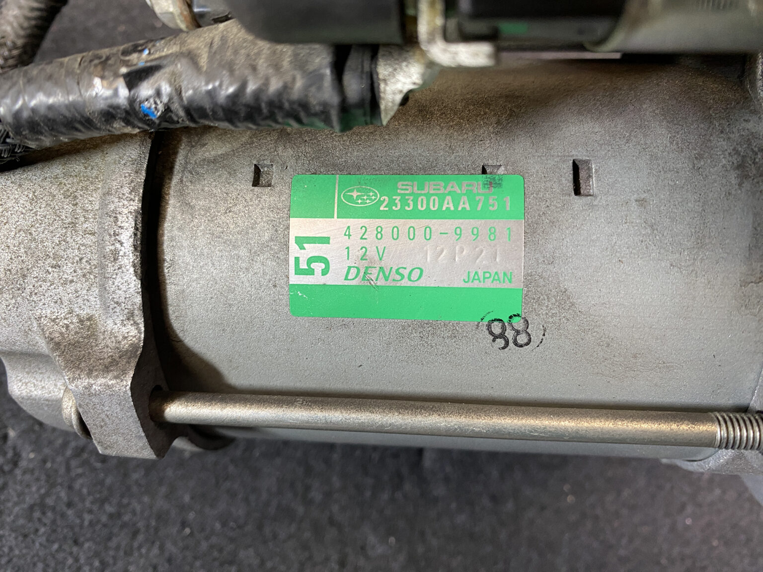 SUBARU Genuine Starter Motor LAGACY OUTBACK FB25 23300 AA751 / 428000 ...