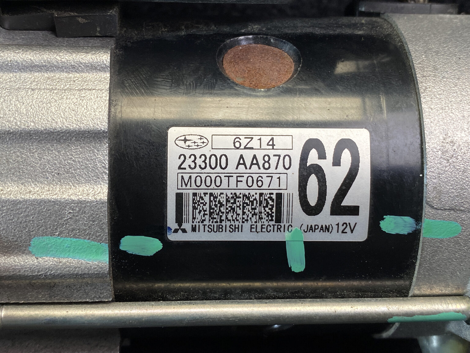SUBARU Genuine Starter Motor XV IMPREZA FB20 FB16 23300 AA870 ...