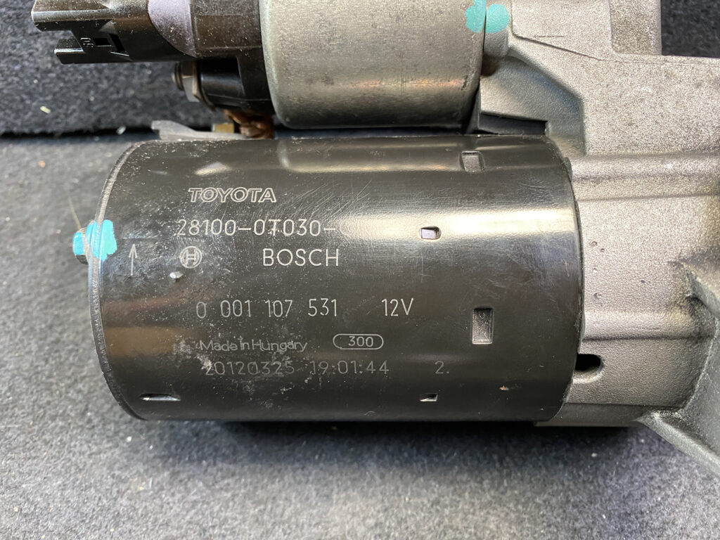 TOYOTA Genuine Starter Motor AVEVSIS 3ZR-FAE 28100-0T030 / 0 001 107 ...