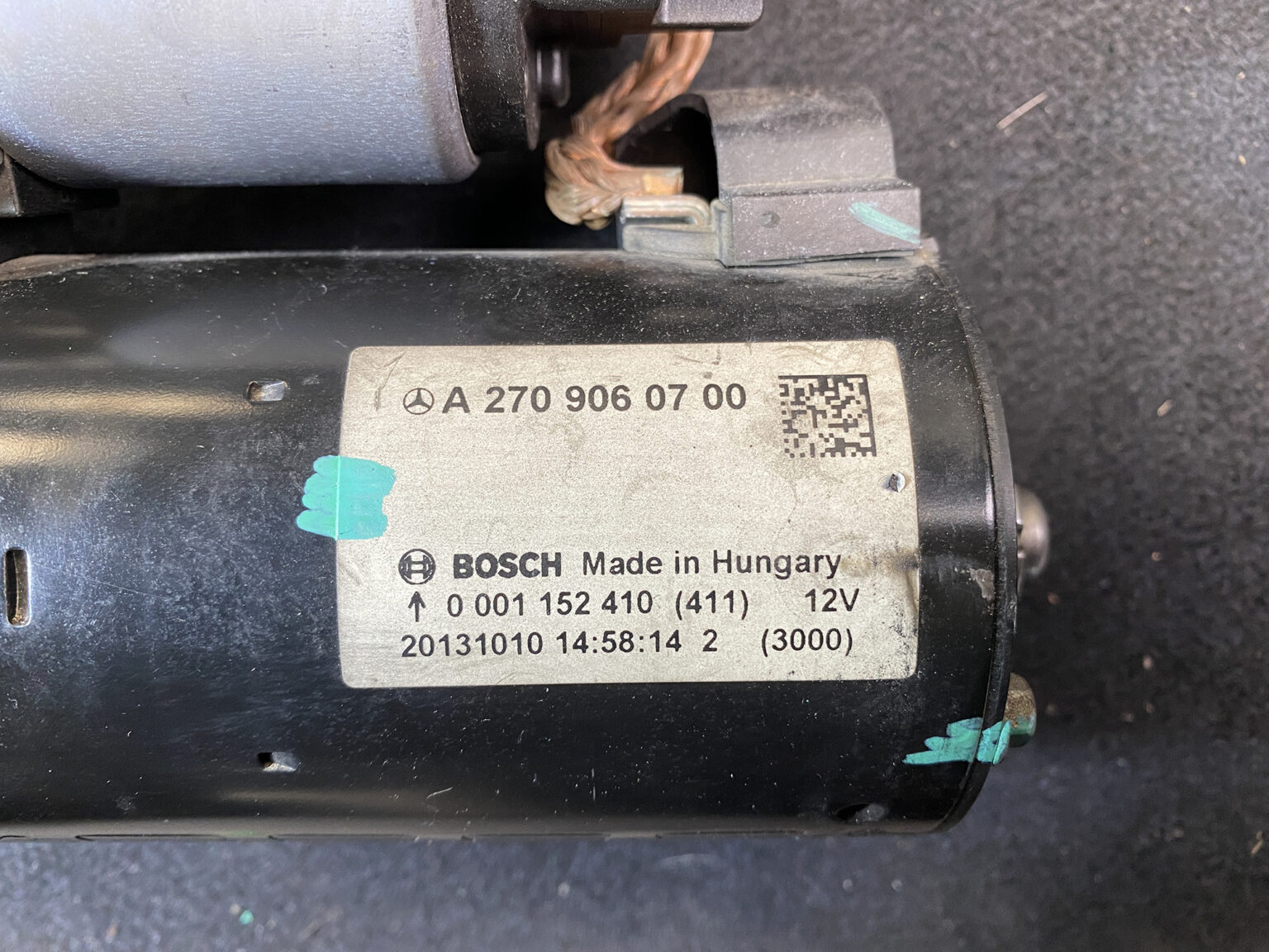 MERCEDES-BENZ Genuine Starter Motor W176 W242 W246 A2709060700 / BOSCH ...