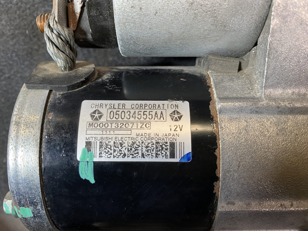 DODGE CHRYSLER JEEP Genuine Starter Motor PETROL 05034555AA ...