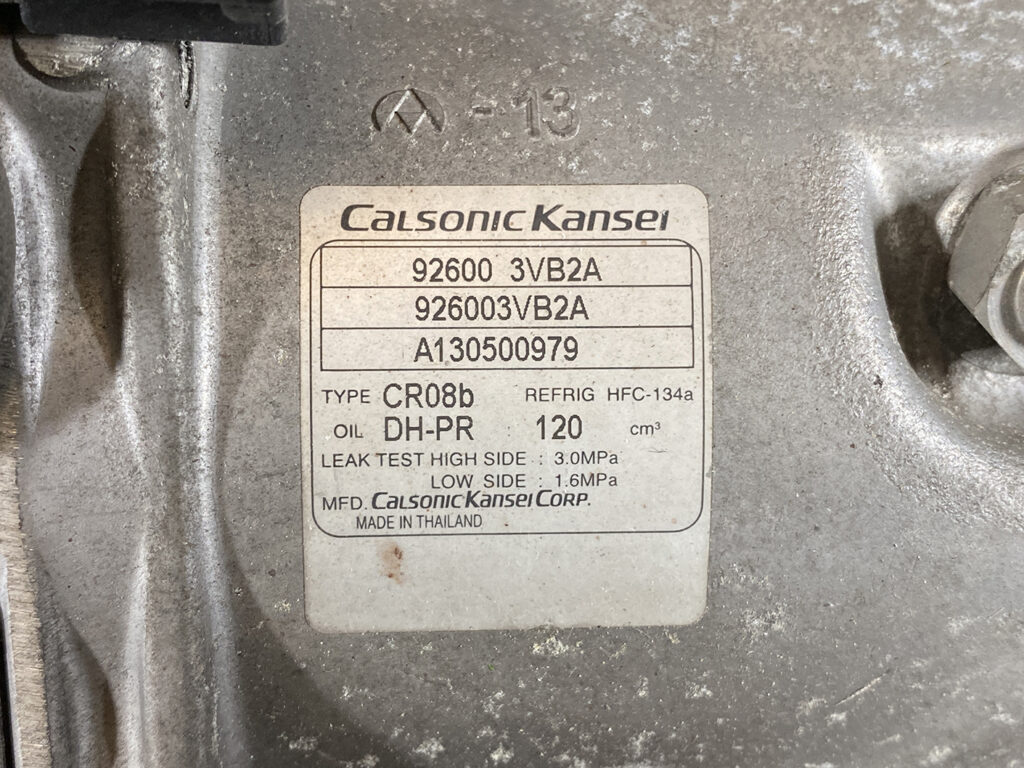 Genuine AC COMPRESSOR NISSAN NOTE E12 / 92600 3VB2A » JDM-PARTS NZ