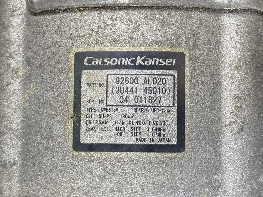 Genuine AC COMPRESSOR NISSAN SKYLINE V35 STAGIA M35 / 92600-AL020 » JDM ...