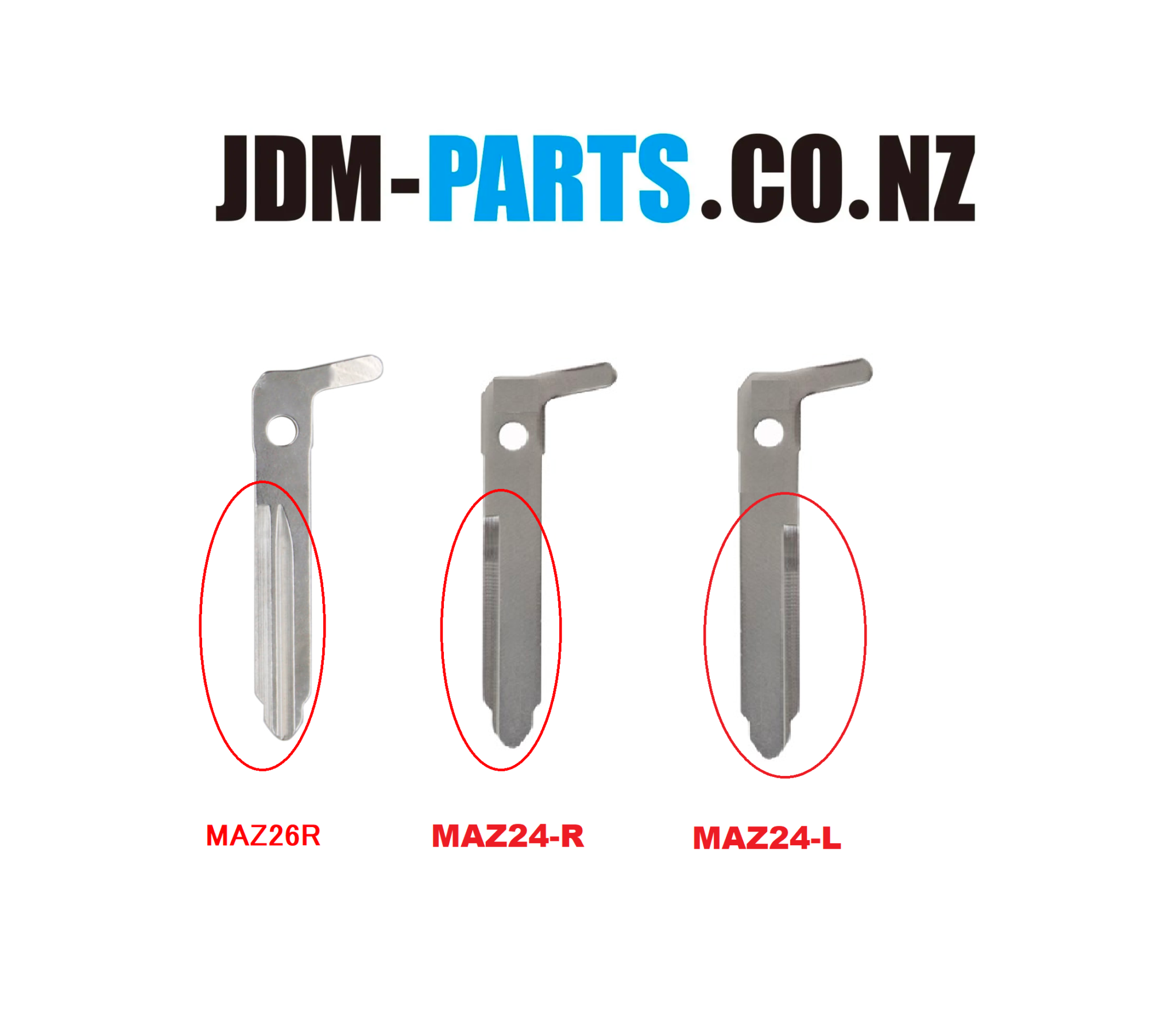 MAZDA SMART KEY Emergency Key Blade Insert Type MAZ24-R » NZ$29.95 ...