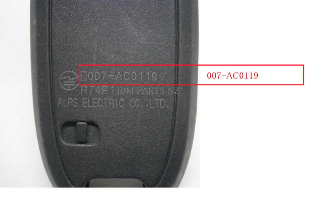 SUZUKI Genuine SMART KEY Fob 2 BUTTONS 313.8Mhz MODEL 007-AC0119 ...