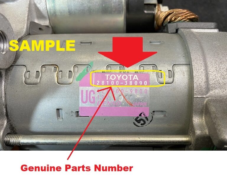 TOYOTA Genuine OEM Starter Motor # 28100-73010 » JDM-PARTS NZ