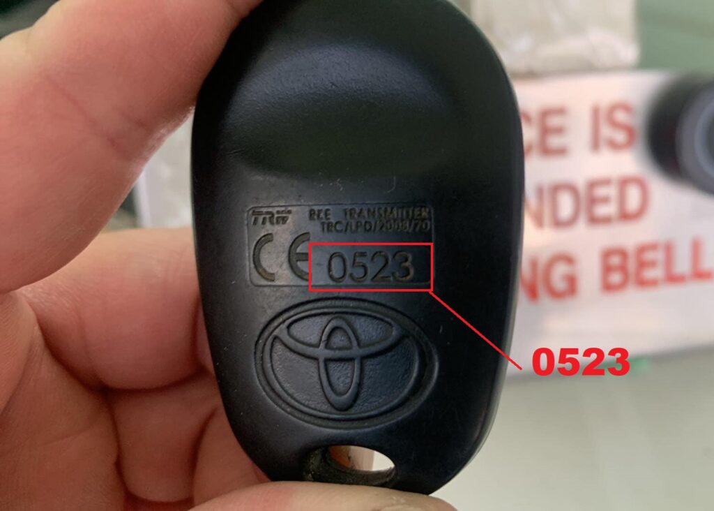 TOYOTA Remote KEY Fob Transmitter 433Mhz Model 0523 For Highlander ...